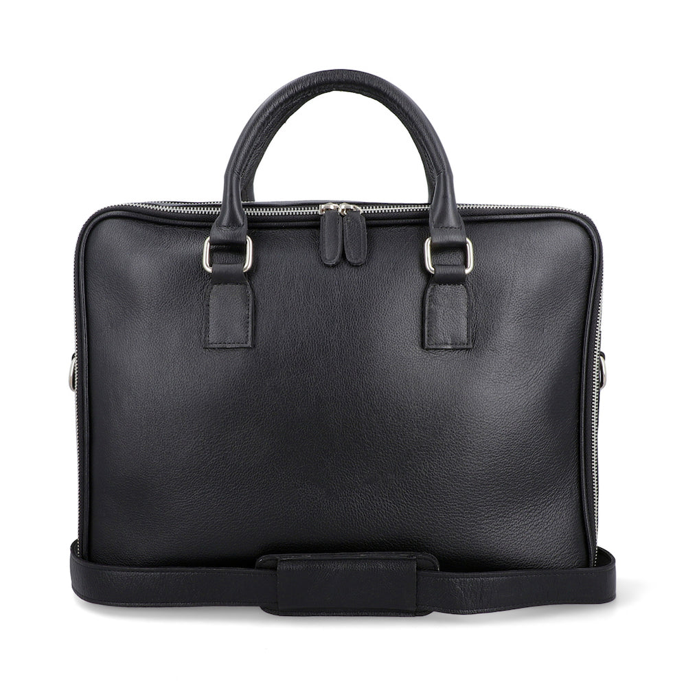 Norde Black Laptop Briefcase By Hammer & Smith